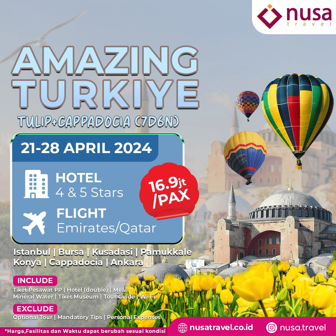 Landing page Amazing Turkiye - Nusa Travel